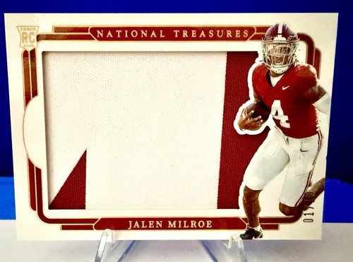 2025 National Treasues Jalen Milroe Jumbo Jersey Patch First On Print ...