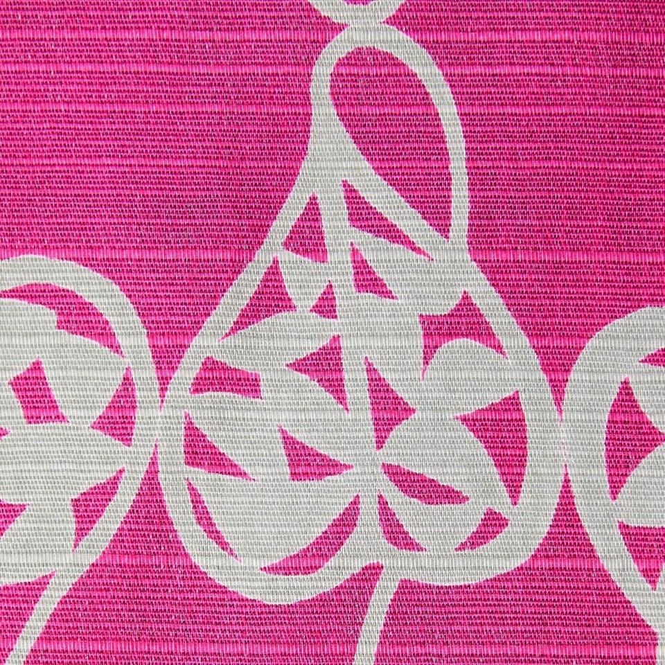 Musumi Isa pattern furoshiki heart kazura rose pink/marron brown double ...