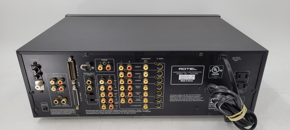 Rotel RTC-965 Surround Sound Receiver Tuner PreAmp V3 - TESTED - EB ...