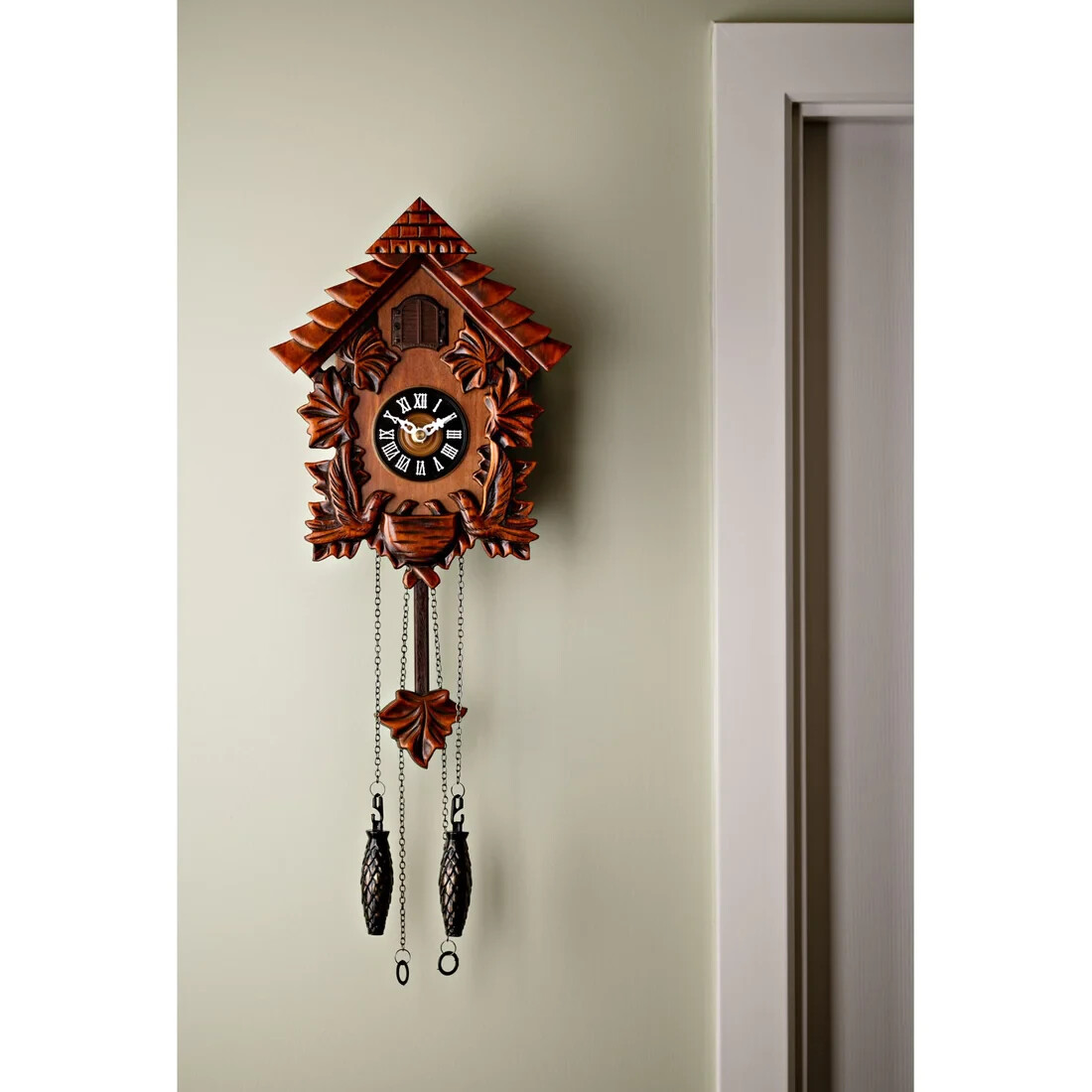 Cuckoo Clock Wall Wooden Auto Night shut off function Traditional W6760 ...