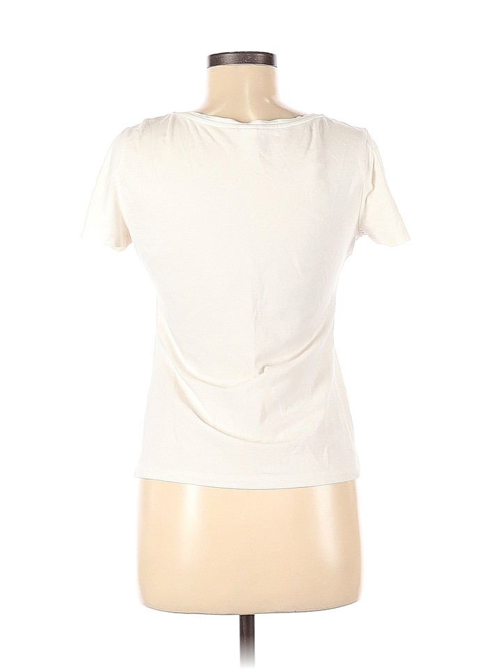 H&M Women White Short Sleeve T-Shirt M | eBay