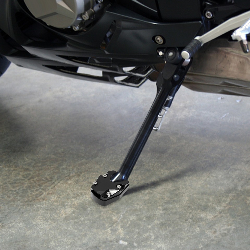 Motorcycle Bikes Kickstand Extender Foot Side Stand Extension Pad ...