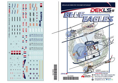 1/72 Decal- Bell 47 Sioux - British Army 'Blue Eagles' Team - DEKL's II ...