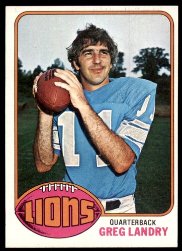 1976 Topps Greg Landry Football Card Detroit Lions #286 | eBay