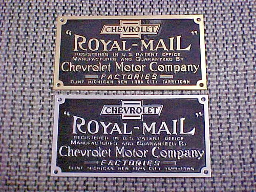 Chevrolet Royal Mail large brass or aluminum 1915 - 16 | eBay Australia