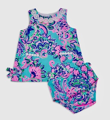 Lilly Pulitzer NWT Baby Lilly Shift Dress Jungle Sunrise Size 3/6 Mos ...
