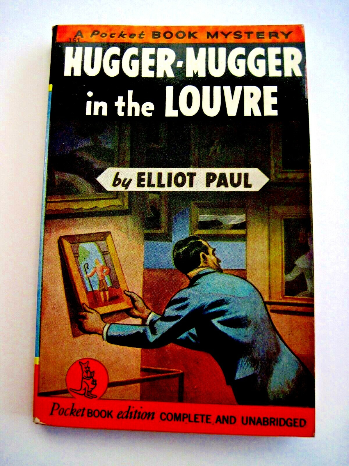 1940 Pocket Book "Hugger-Mugger in the Louvre" by Elliot Paul ...