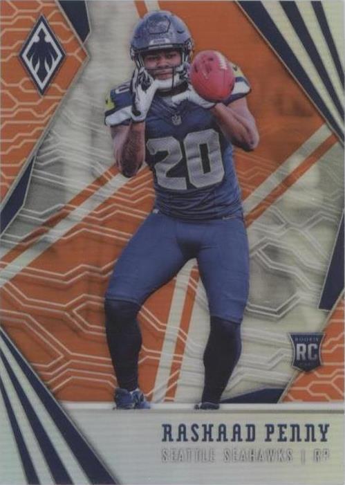 2018 Panini Phoenix - Rookies Rashaad Penny #110 Orange /99 (RC) for ...