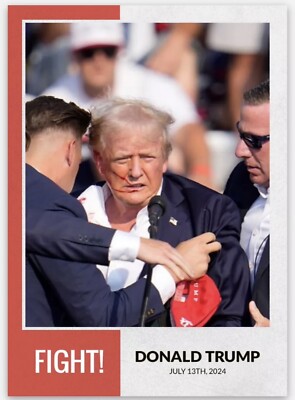 Donald Trump The Shot Missed Custom trading card MAGA USA #45 Old Gum ...