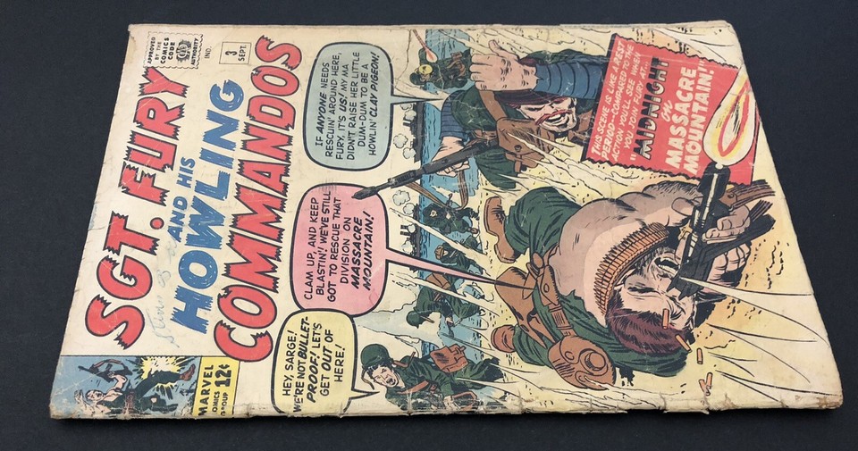 Sgt. Fury And His Howling Commandos #3 (1963). Marvel Comics! Low Grade ...