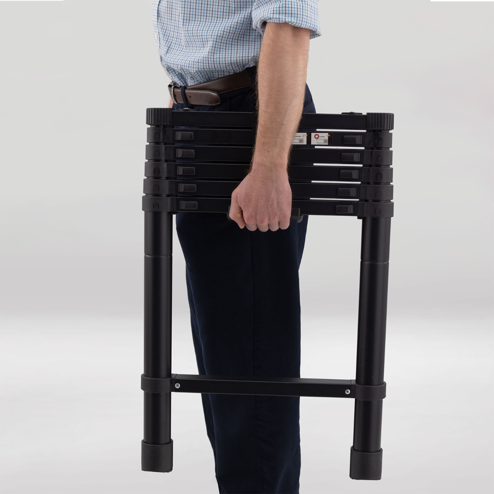 RecPro RV Telescoping Bunk Bed Ladder 85" Collapsible Extension Ladder ...