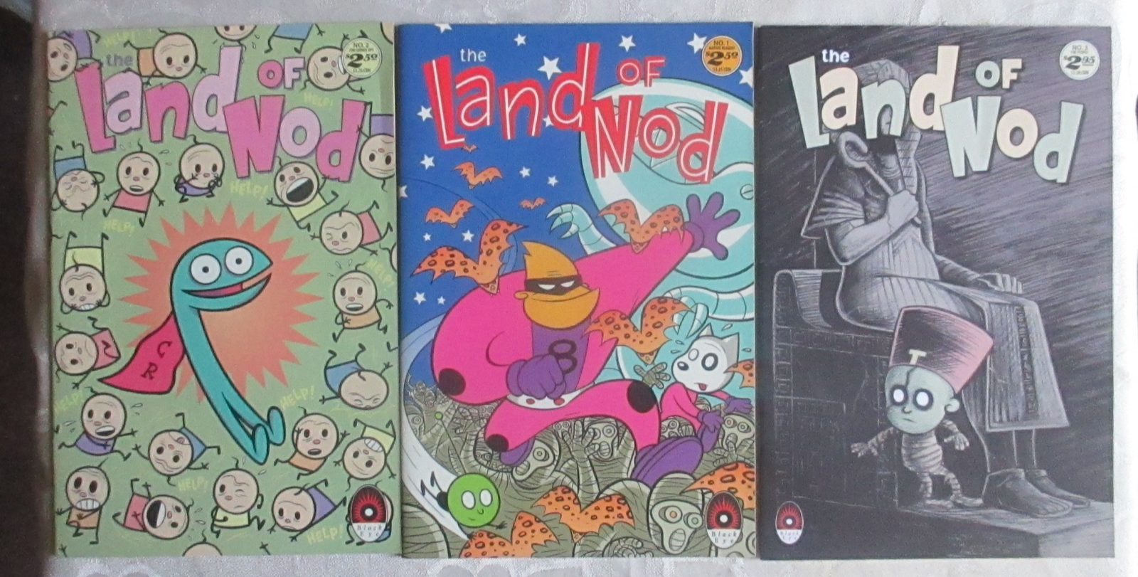 The Land of Nod #1 2 3 1996 Black Eye Comic Book Set Jay Stephens | eBay