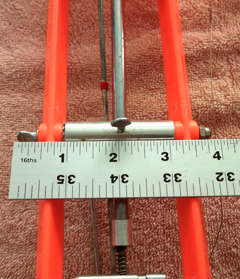 AS IS 2 The Original POLAR TIP UP ICE FISHING Plastic Orange Spool ...