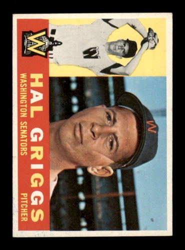 1960 Topps #244 Hal Griggs VGEX Senators 554664 | eBay