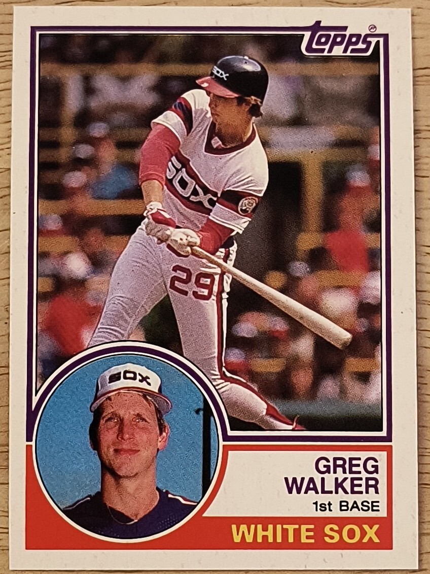 1983 Topps Traded - #124T Greg Walker (RC) for sale online | eBay
