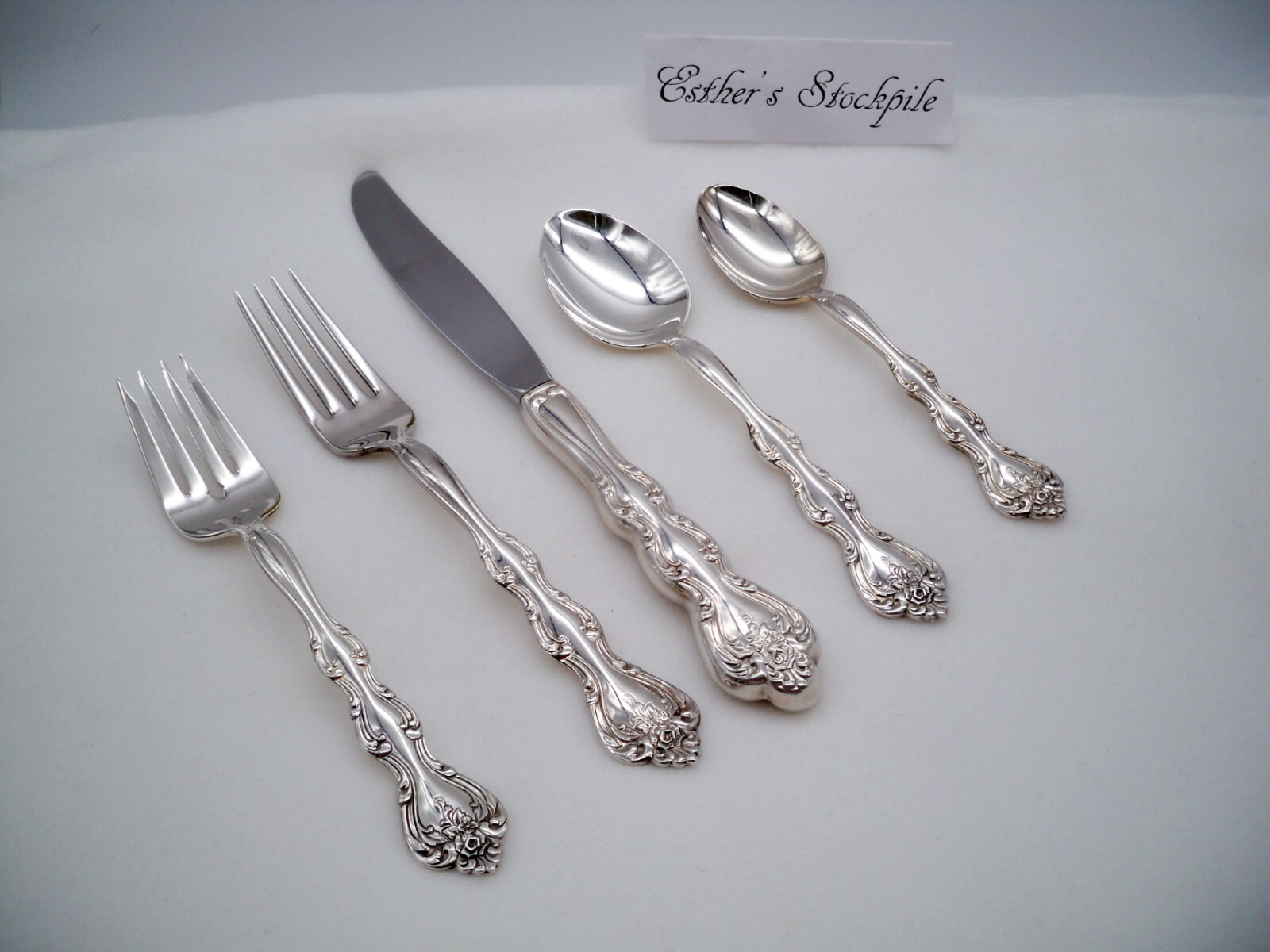 INTERNATIONAL SILVER c1971 INTERLUDE SILVERPLATE 5 PIECE PLACE SETTING ...