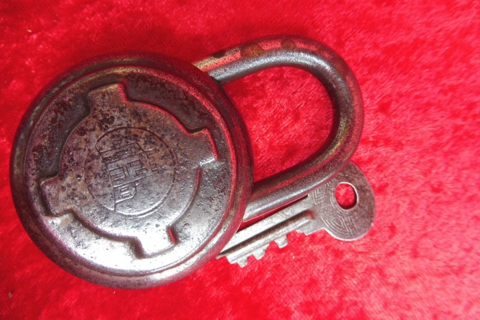 Padlock, Beautiful, Very Old Padlock with Key | eBay UK