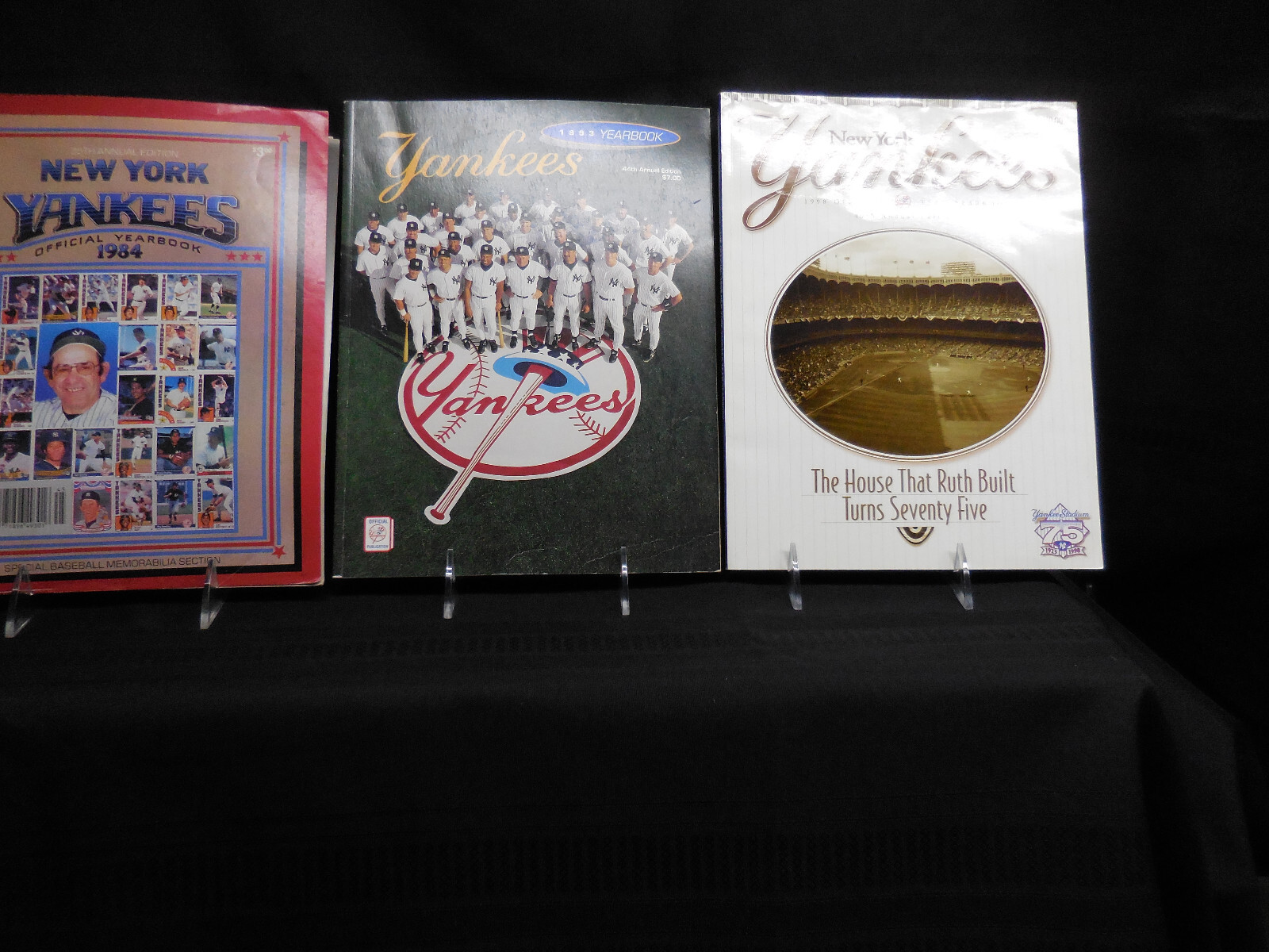Yankees, NY Yankee Yearbooks 1984, 1993 and 1998, all in GREAT ...