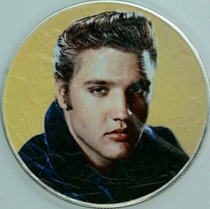 Elvis Presley Limited Editition American Silver Eagle 1oz Silver Dollar ...