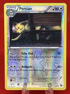 Pokémon TCG Persian 62/98 X&Y Ancient Origins XY Reverse Holo English ...