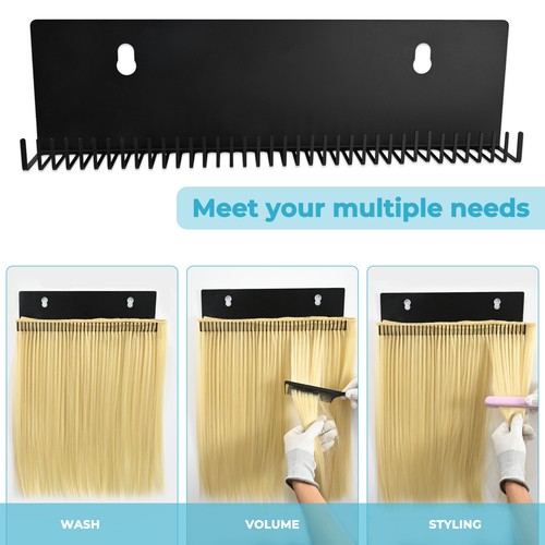 Hair Styling Coloring Storage Hanger W/ Luxury Wide Comb Bangs Sticker ...
