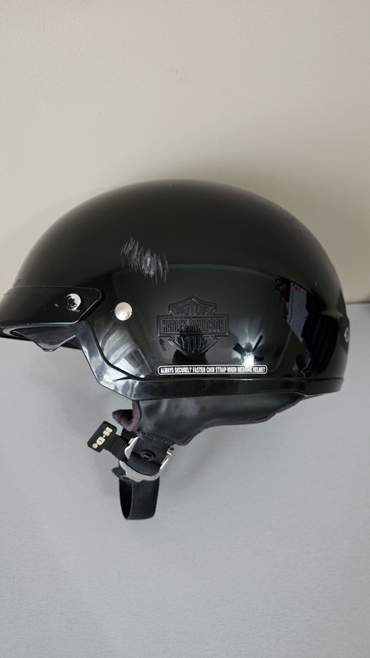 Harley Davidson 1/2 Helmet W/Sun Shield & Bag 98212-10VM/000M Medium | eBay