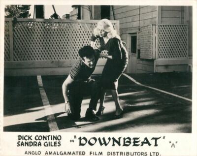 Downbeat Daddy-O Original Lobby Card Sandra GIles Dick Contino 1958 ...