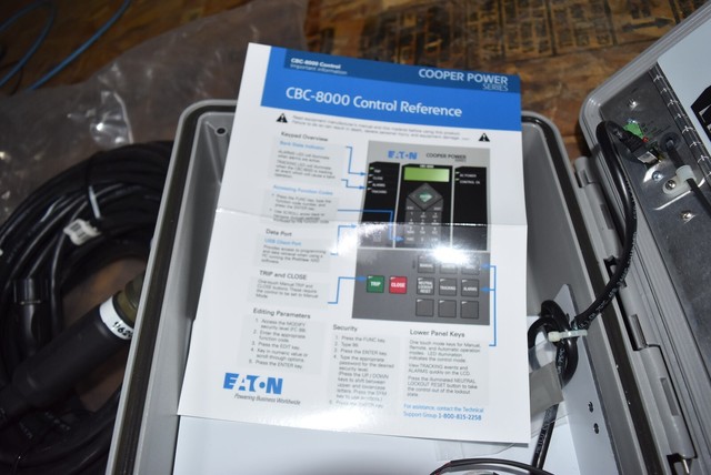 Eaton Cooper Capacitor Bank Control CBC-8000 C8020B90-1124-032C for ...