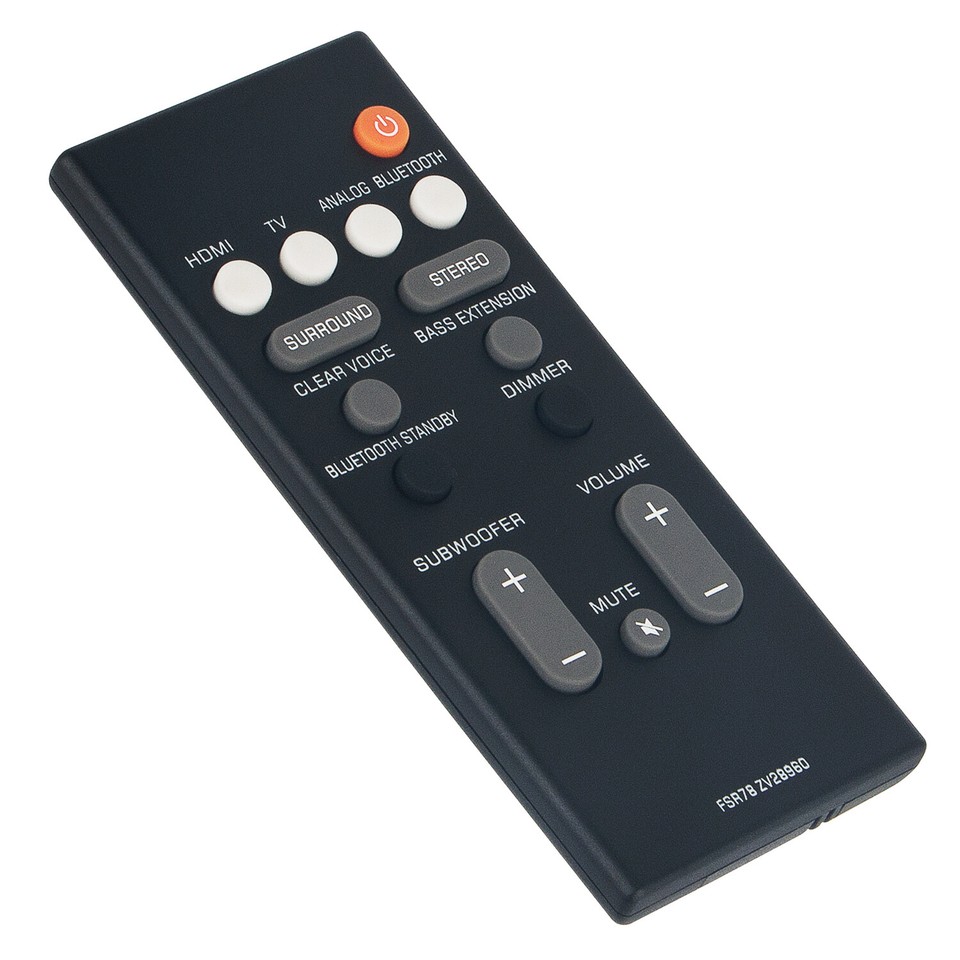 FSR78 ZV28960 Replace Remote for Yamaha Soundbar YAS-106 YAS-107 YAS ...