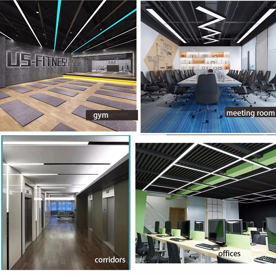 20Pcs 1M each LED Aluminum Profile Modern Office Ceiling Light ...