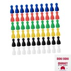 ibasenice Chess Pieces Plastic Chess Pieces Color Pawns Human Shape ...