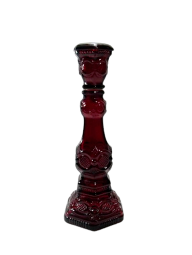 Avon 1876 Cape Cod Ruby Red Collection Tall Single Light Candlestick | eBay