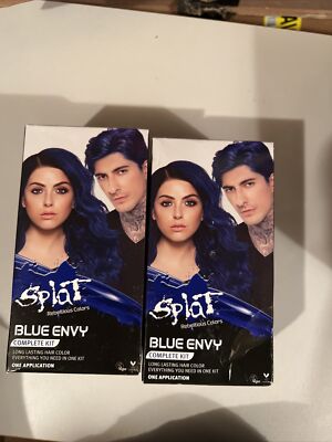 2 Pack Splat Rebellious Hair Colors Complete Kit Blue Envy ex 12/25 | eBay