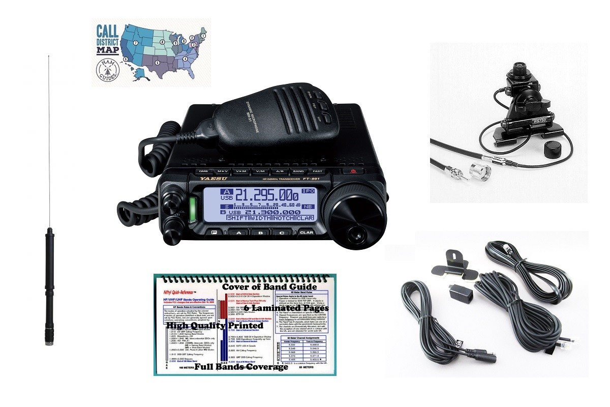 Yaesu FT-891 100W HF/6M Mobile Transceiver and Accessories Yaesu FT-891 100W HF/6M Mobile Transceiver and Accessories
