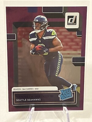 2022 Donruss Kenneth Walker Purple Press Proof /264 Rated Rookie No.318 ...