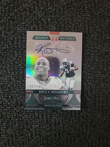 2023 Patches & Plates Football Rickey Williams Highly Revered Auto 23/ ...