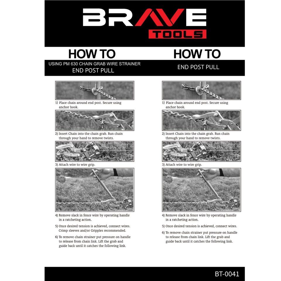 Heavy Duty Chain Strainer Monkey Cattle Wire Fence Puller Stretcher ...