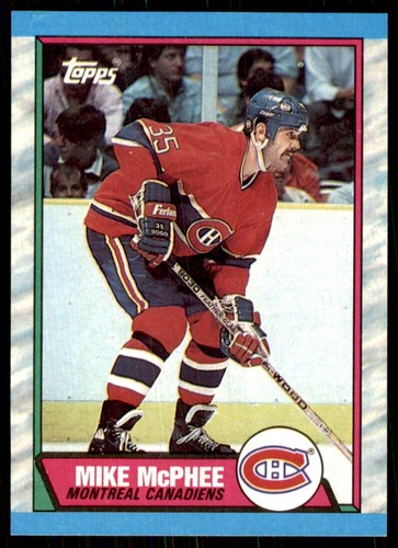 1989-90 TOPPS MIKE MCPHEE MONTREAL CANADIENS #84 | eBay