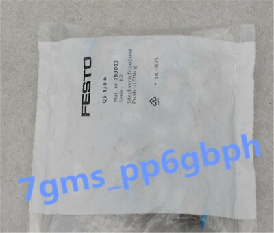 1 PCS NEW FESTO QS-1/4-6 153003 Connector | eBay