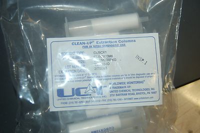 UCT clean-up column extraction cartridge SPE columns CUBCX1 solid phase ...