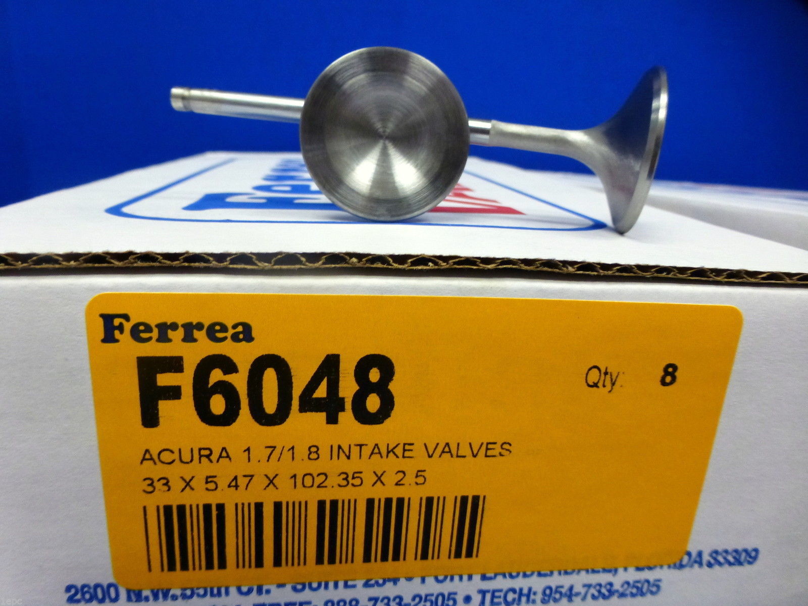 FERREA 6000 SERIES VALVES HONDA ACURA B16 B16A B16A2 B16B B18C B18C1 ...