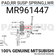MR448130 Genuine Mitsubishi PAD RR SUSP SPRING LWR for sale online | eBay