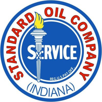 Standard Oil Company of Indiana Service NEW Sign 40" Dia. Round USA ...