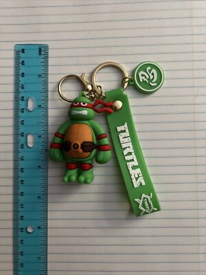 Raphael Teenage Mutant Ninja Turtles Rubber & Metal Keychain New! Fast ...