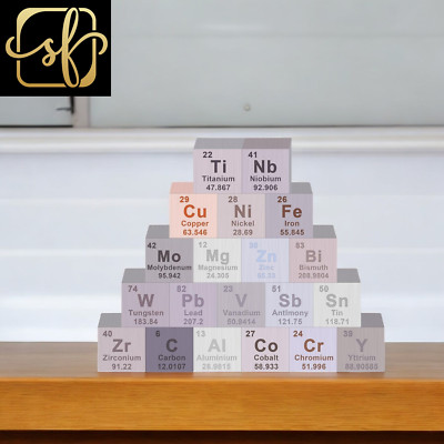 20 Pcs Element Cube Set 0.39 Inches Periodic Table of Elements Pure ...