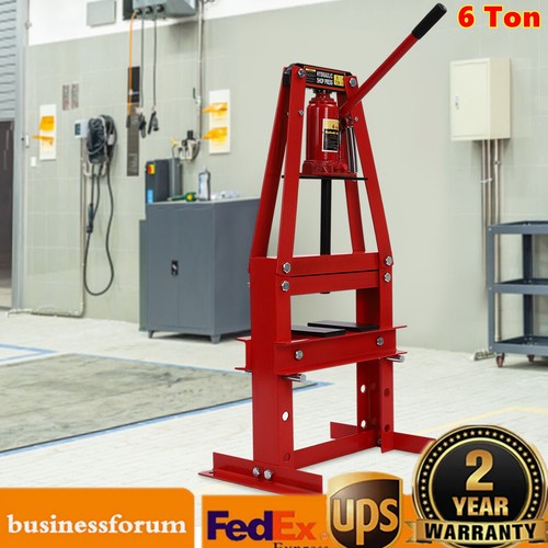 Hydraulic Shop Press 6 Ton w/ Press Plates A-Frame Benchtop Press Stand ...