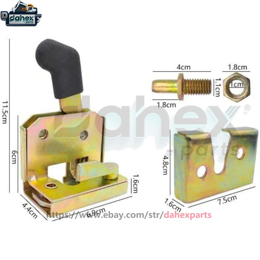 Locking Door Handle Set, Tractor Door Lock Latch with Handle for Loader ...