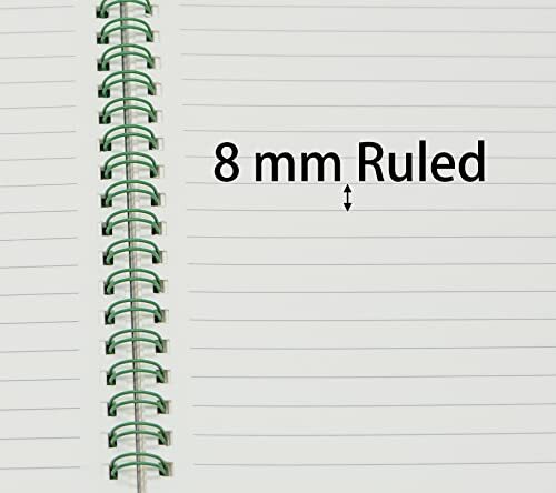 Spiral Notebook 4 Pcs 4 Color A5 Size Thick Plastic Hardcover 8mm Ruled ...