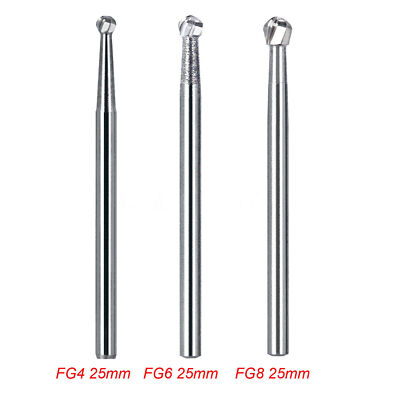 Dental Carbide Burs Surgical High Speed SURG Round Long Shank 25mm FG ...