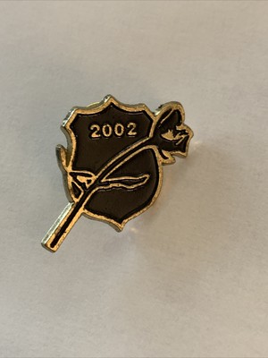 2002 Black Rose Shield Law Enforcement Memorial Police Badge Tie Pin ...